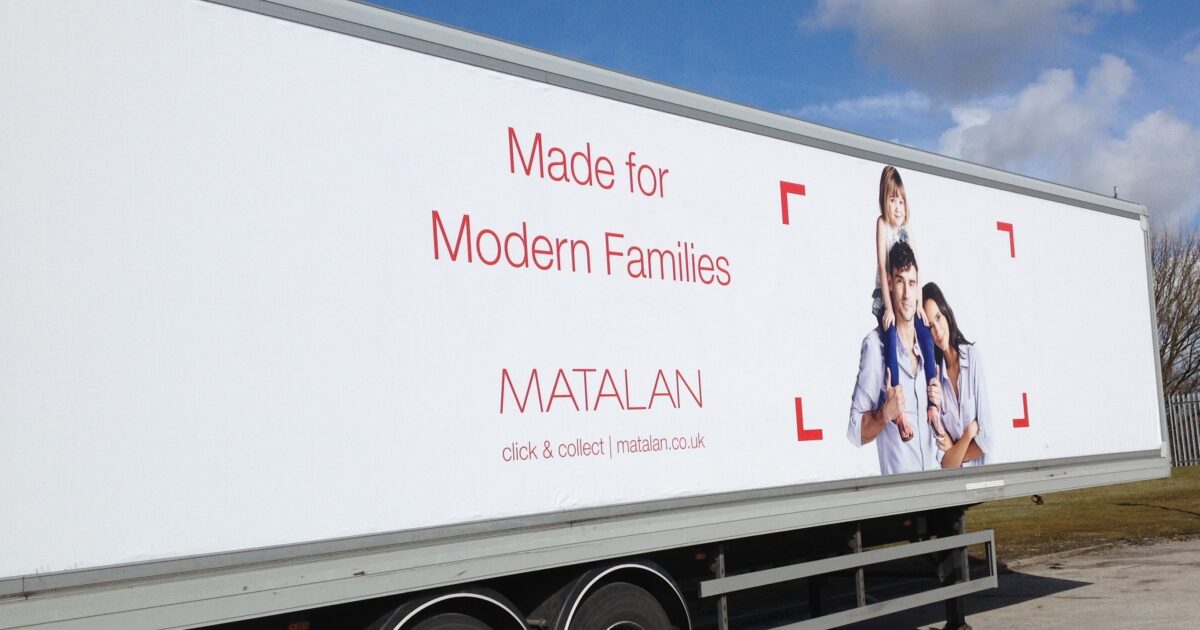 Our vehicle media used for Matalan seasonal marketing campaign | Aura