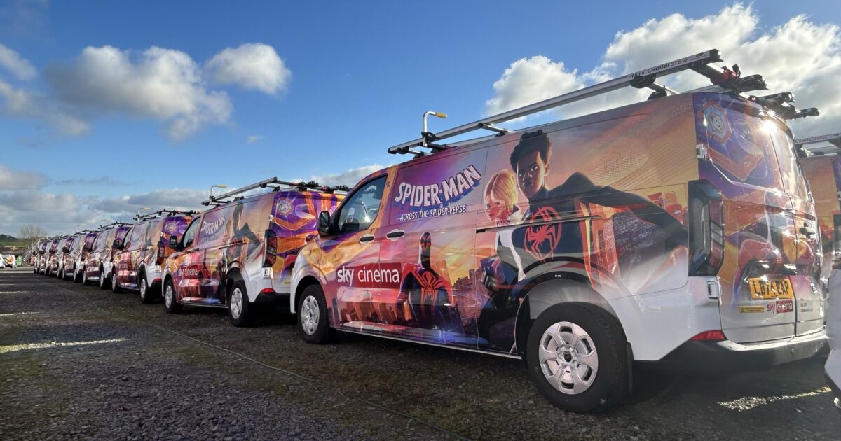Branding and maintaining a vibrant van fleet for Sky | Aura