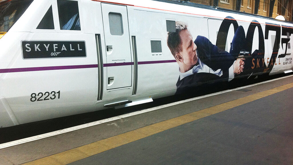 SKYFALL Train Wrap - The train's Bond...James Bond | Aura