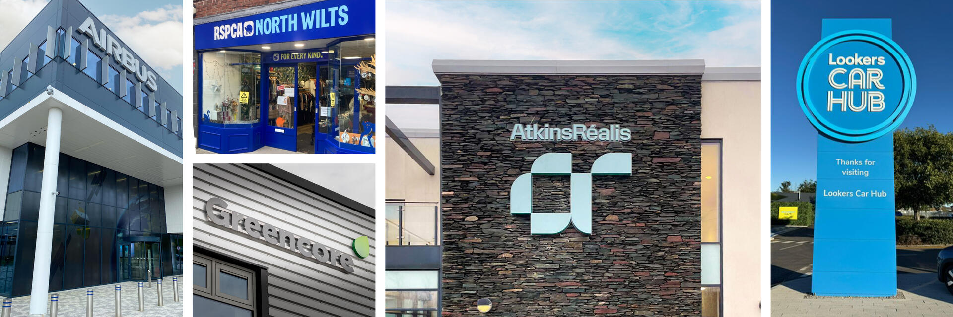 Spaces | brand implementation, graphics & signs for buildings | Aura