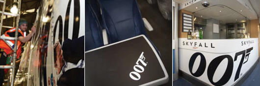 SKYFALL Train Wrap - The train's Bond...James Bond | Aura