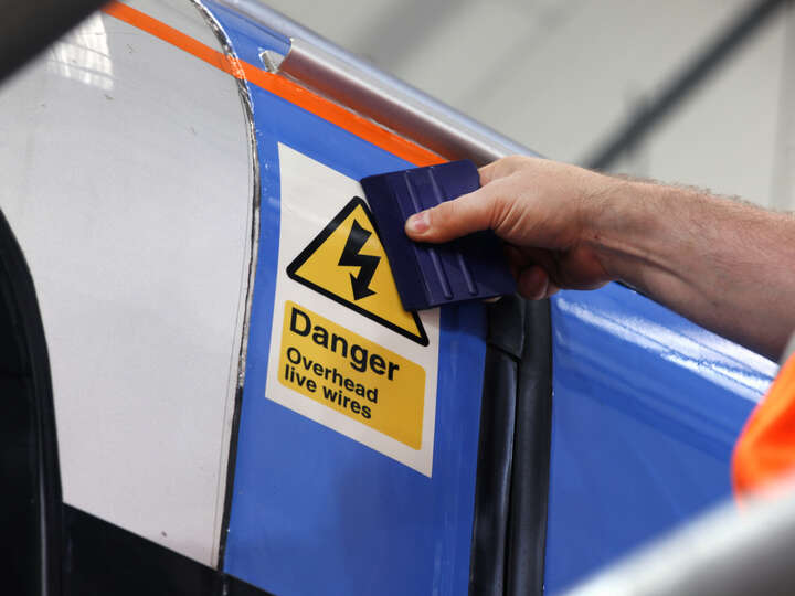 Rail livery, train graphics, wraps & labels for inside & out | Aura