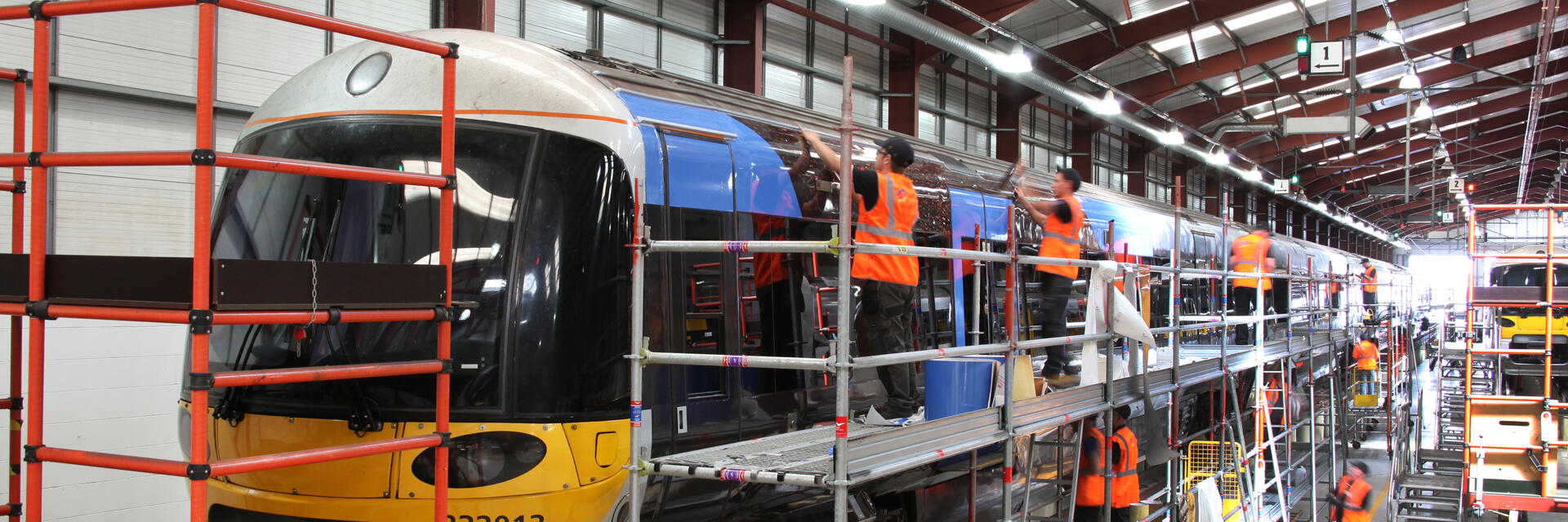 Rail livery, train graphics, wraps & labels for inside & out | Aura