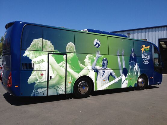 Bus & coach livery, advertising wraps, graphics & branding | Aura