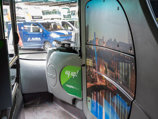 Bus & coach livery, advertising wraps, graphics & branding | Aura